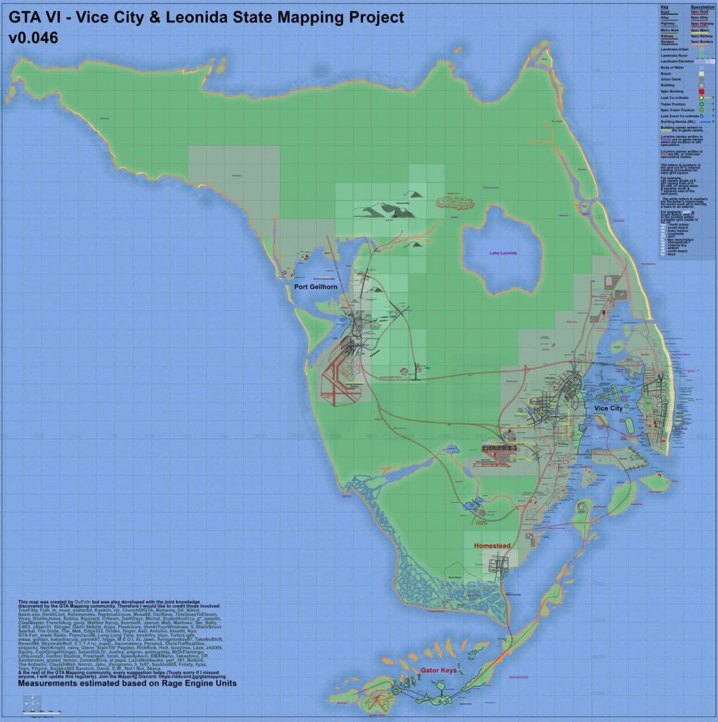 Grand Theft Auto 6 Map | GTA 6 Map Leaks, Vice City, New Locations